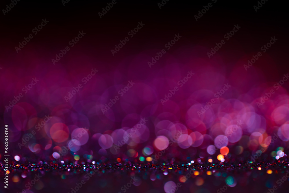 Festive twinkle lights background, abstract shiny backdrop with circles ...