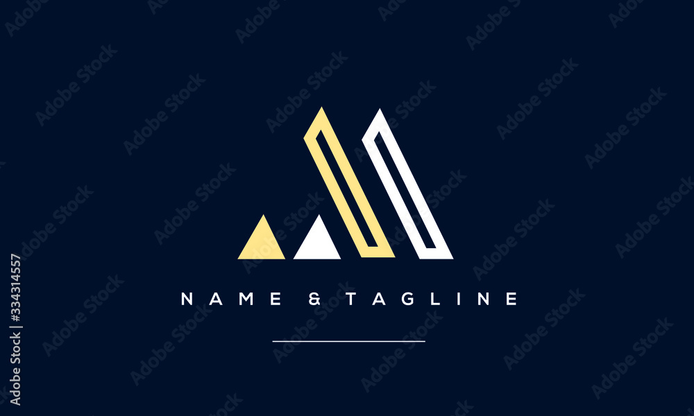 Alphabet letter icon logo AA Stock Vector | Adobe Stock
