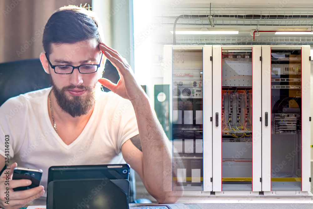 Drawing up the installation diagram of the switchboard. The work of an ...