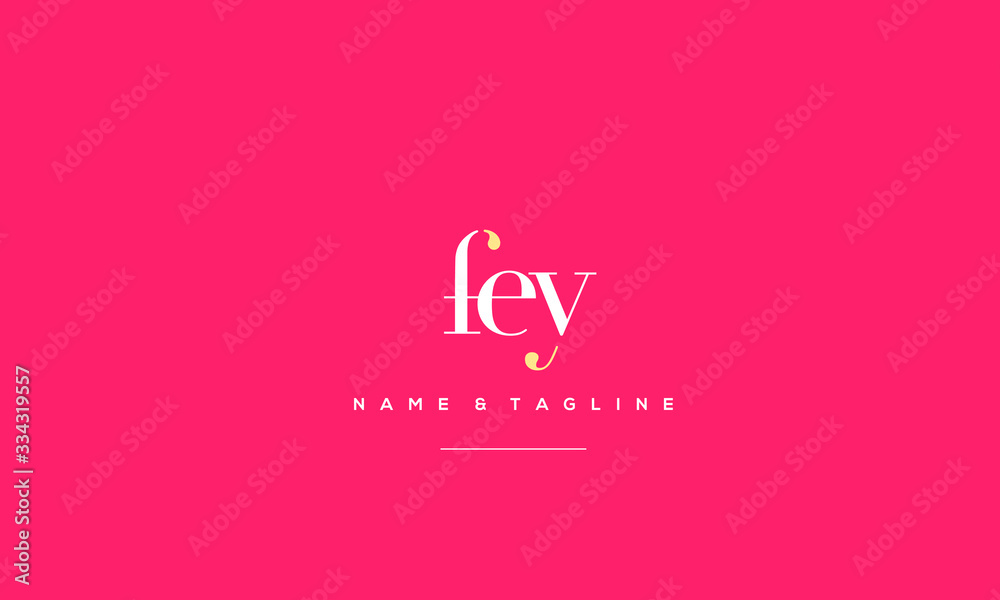 Alphabet letter icon logo FEY Stock Vector | Adobe Stock