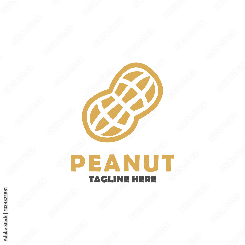 simple peanut icon design vector Stock Vector | Adobe Stock