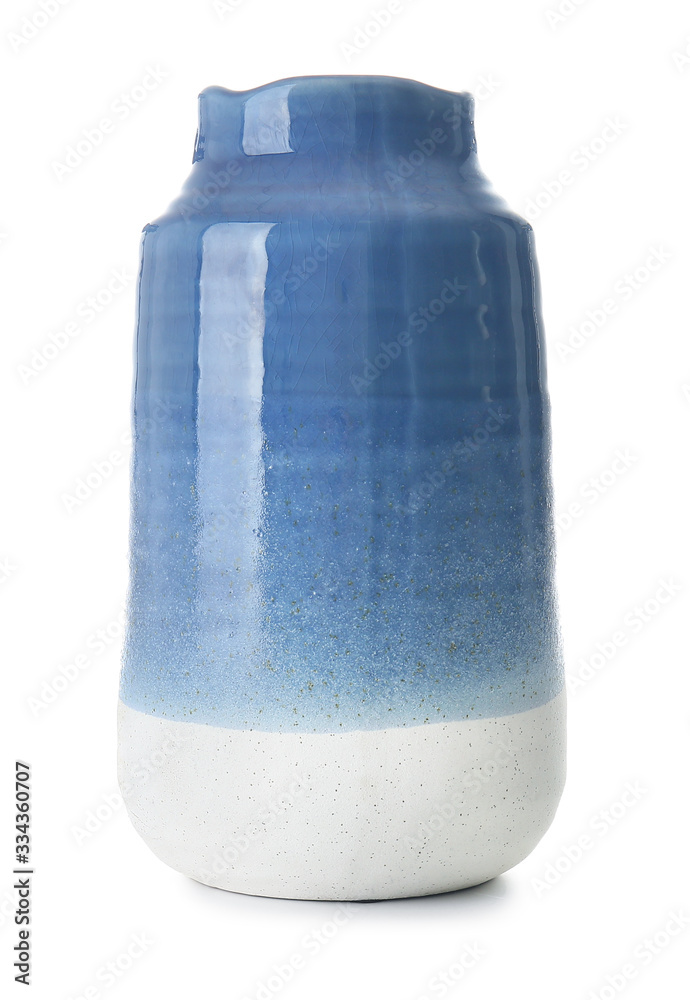 Beautiful vase on white background Stock Photo | Adobe Stock