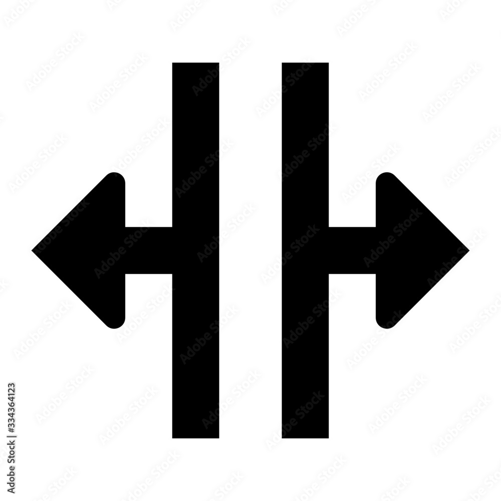 split glyph icon vector Stock Vector | Adobe Stock