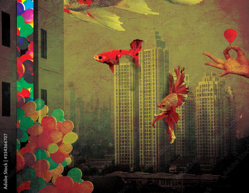 abstract surreal background Stock Photo | Adobe Stock