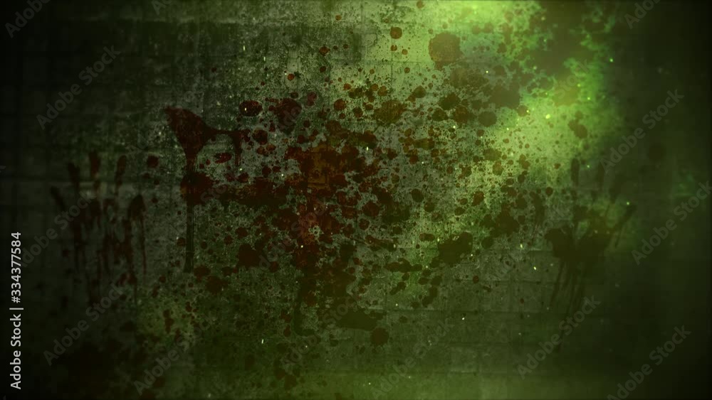mystical horror background with dark blood and motion camera holiday ...