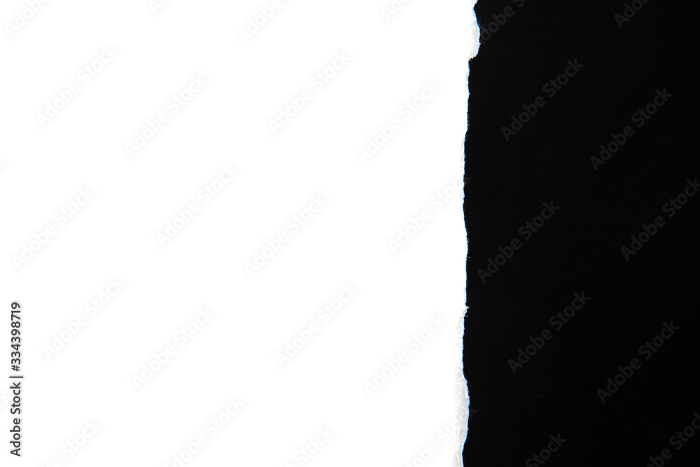 torn and ripped black paper texture with white background Stock Photo ...