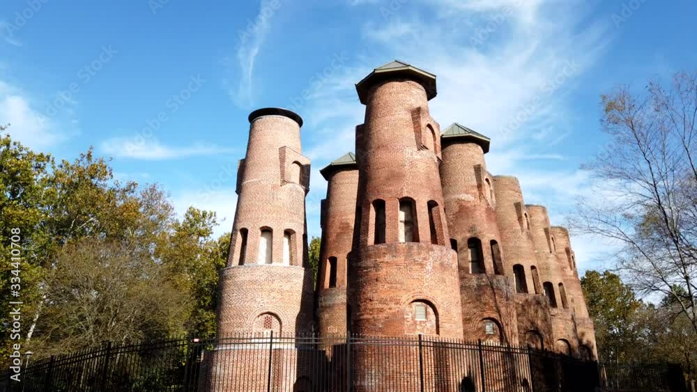 View of the Coplay Cement Kilns in Leghigh, Pennsylvania an outdoor ...