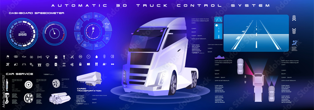 Unmanned truck control system. Test of an unmanned truck control system ...