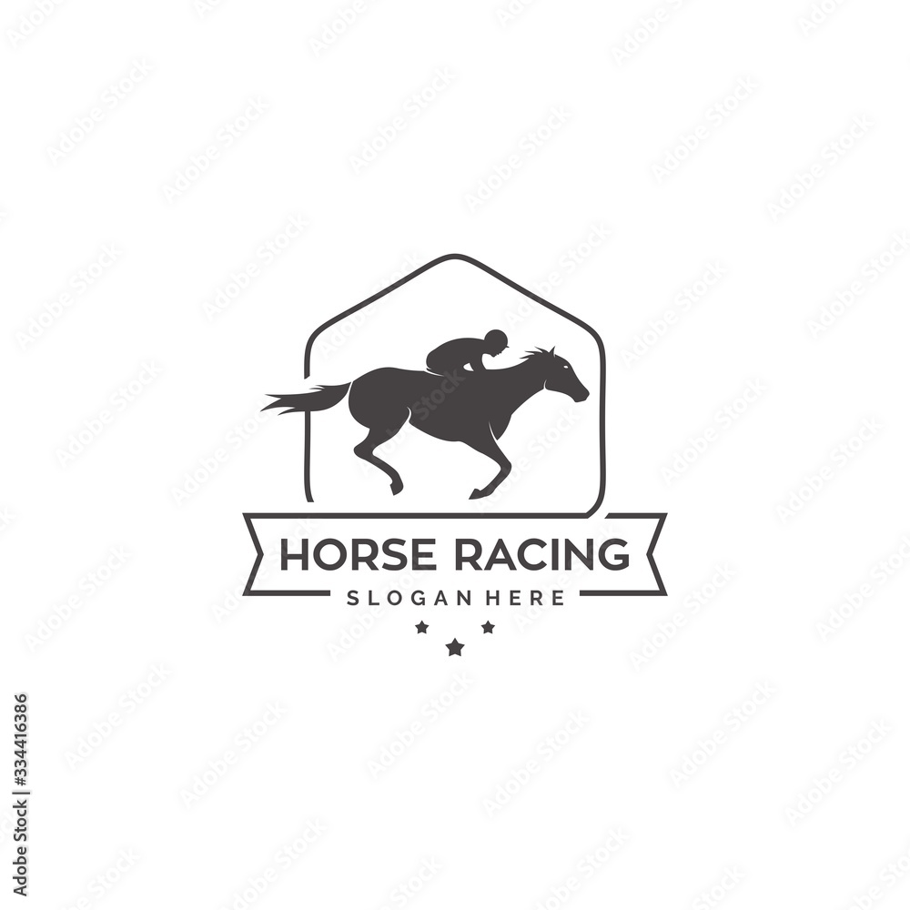 Horse logo template symbol for business. Horse racing logo Stock Vector ...