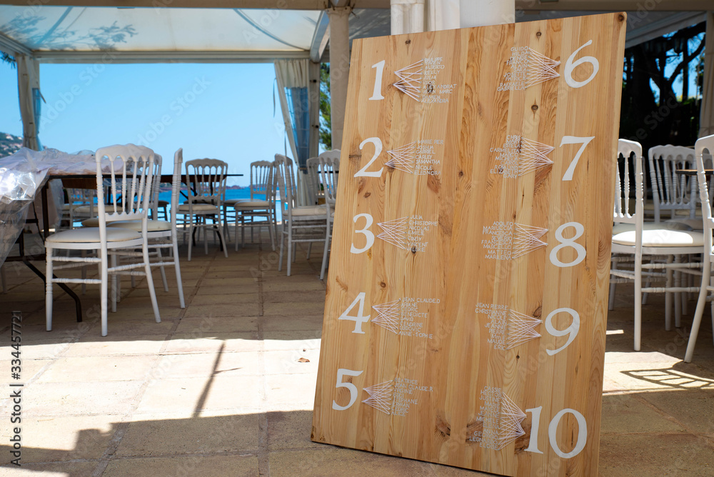 plan de table originale Stock Photo | Adobe Stock