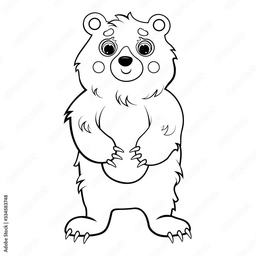 Forest Bear Coloring Pages