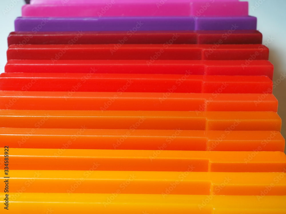 Plastic color swatches book. Sample colors catalogue for plastic ...