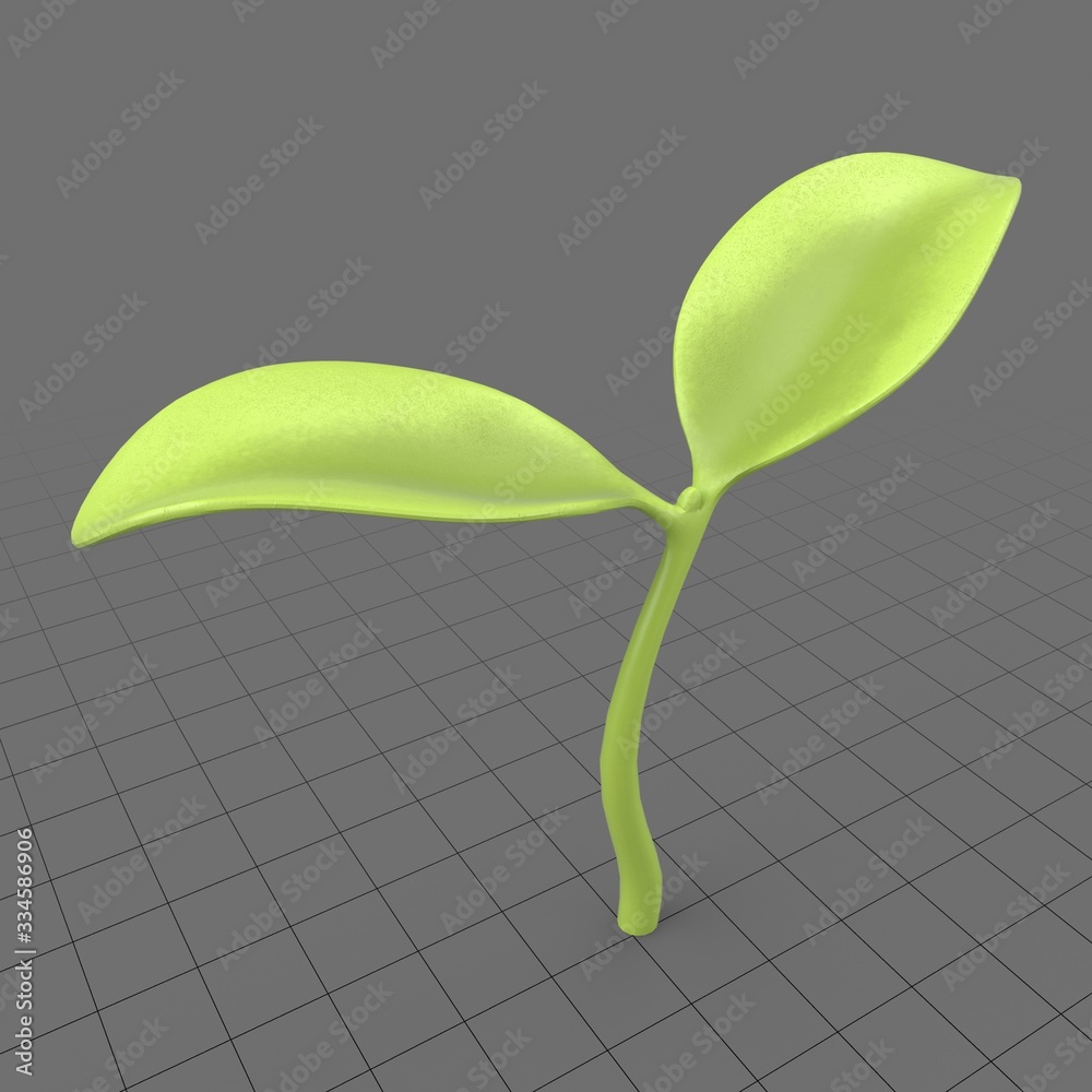Sprout Stock 3D asset | Adobe Stock