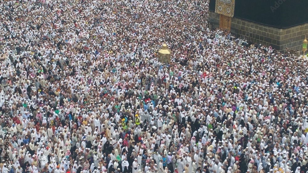 MECCA, SAUDI ARABIA, August 2019 - Muslim pilgrims from all over the ...