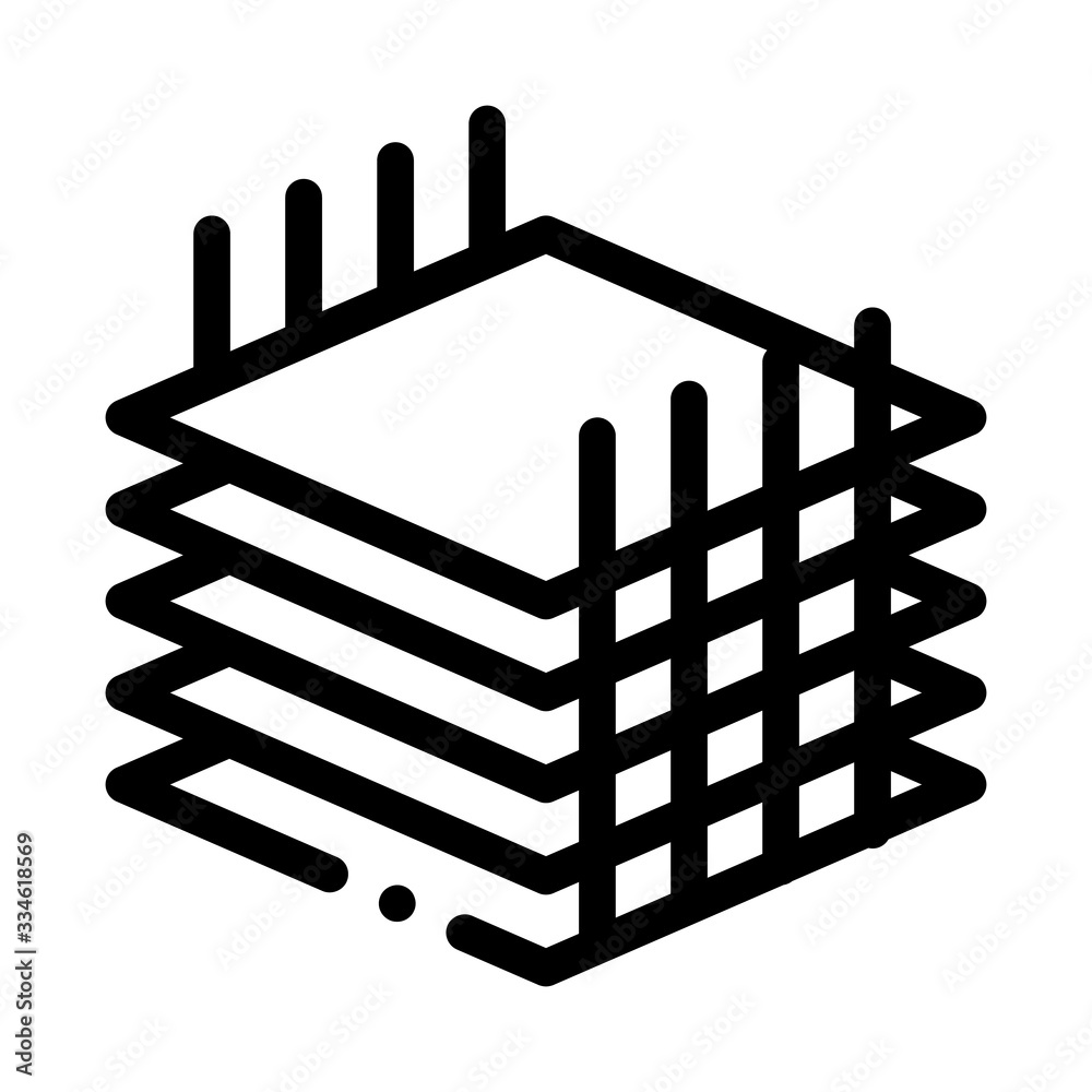 building sheets for home icon vector. building sheets for home sign ...