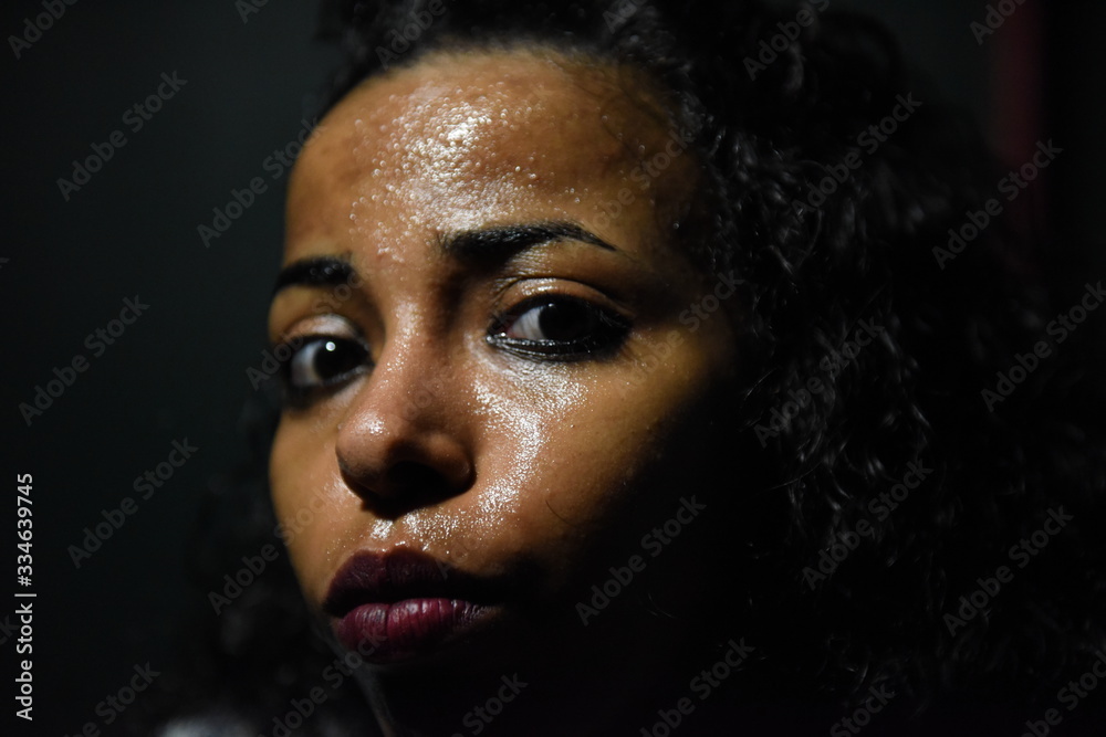 Sexy Woman With Wet, Oiled Skin Stock Photo | Adobe Stock
