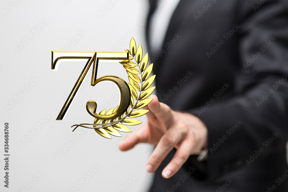 75 Anniversary 3d numbers. template for Celebrating 75 anniversary ...