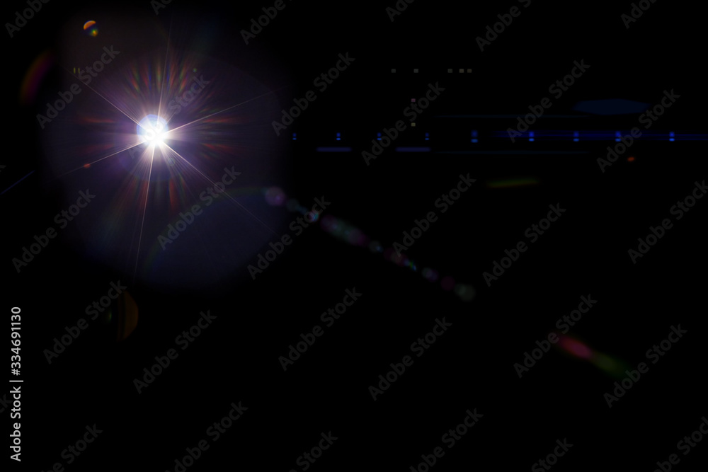 lens flares for photography and anamorphic lens flare Stock Photo ...