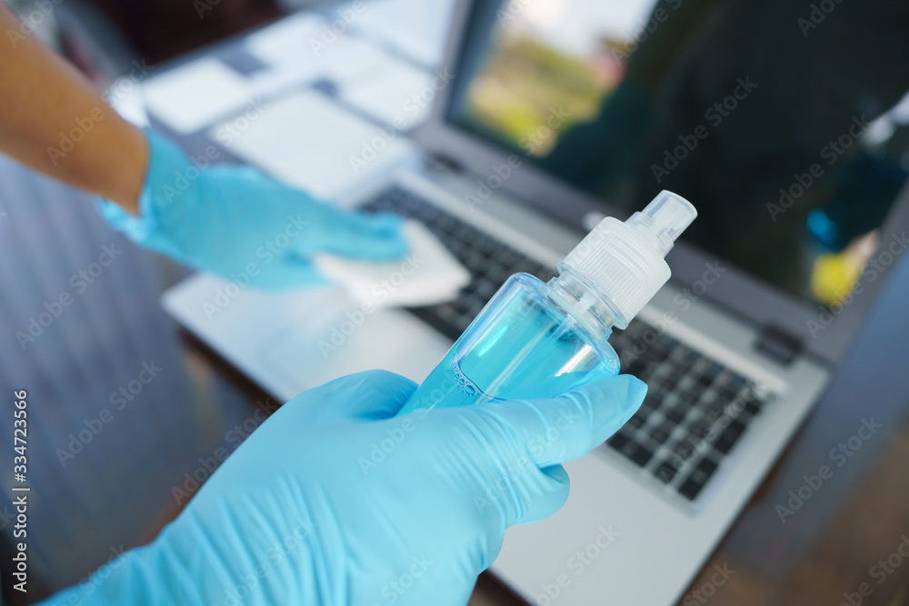 The germ, virus, and bacteria cleanser is made from alcohol. And ...