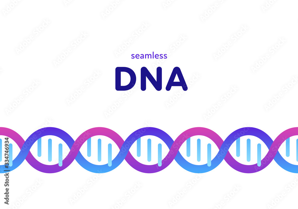 Genetic abstract concept. Vector color flat illustration. Horizontal ...