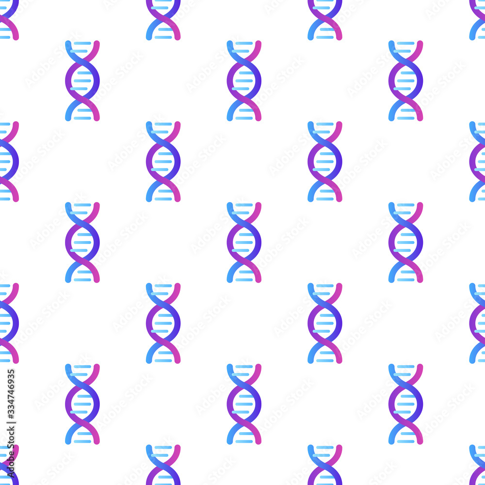 Genetic abstract concept. Vector color flat illustration. Seamless ...