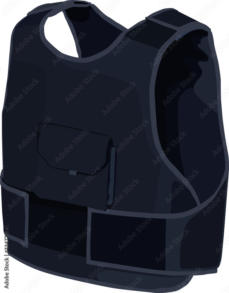 bulletproof vest realistic vector illustration isolated Stock Vector ...
