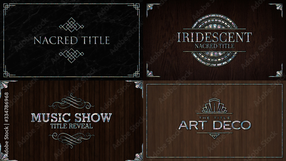 Nacre Title Reveal Stock Template | Adobe Stock