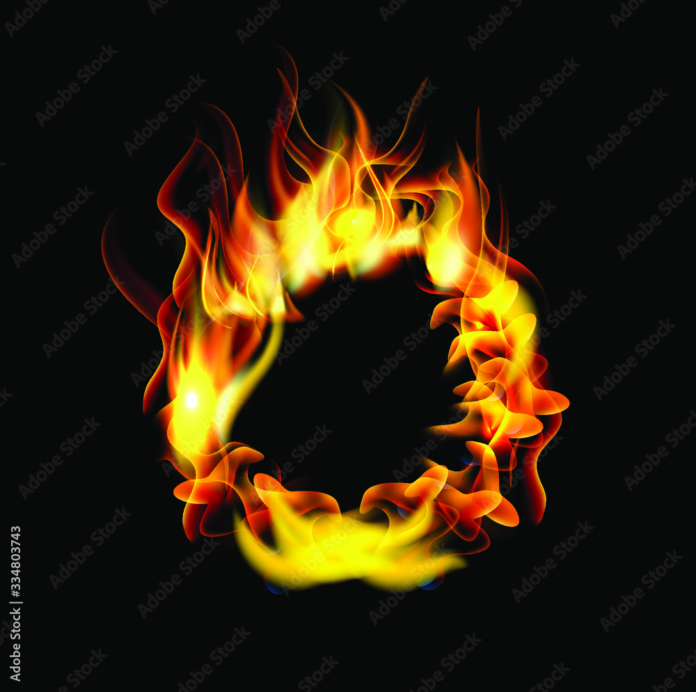 Collection of fonts or letters from fire, modern red fire, fonts Tattoo ...