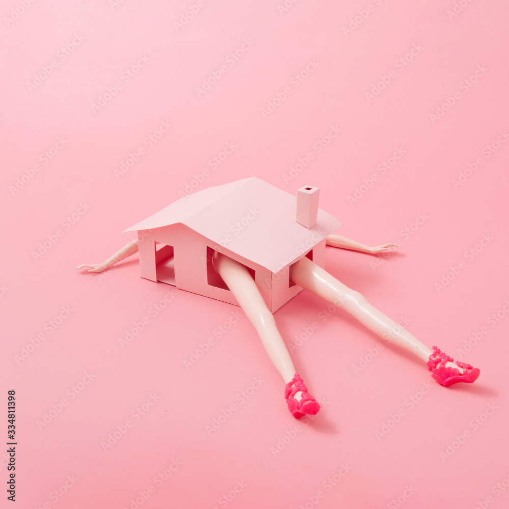 Stay home stay safe concept. Shelter in place restrictions to prevent ...