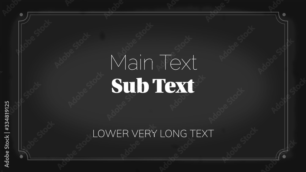 10 Old Film Title Frames Stock Template | Adobe Stock