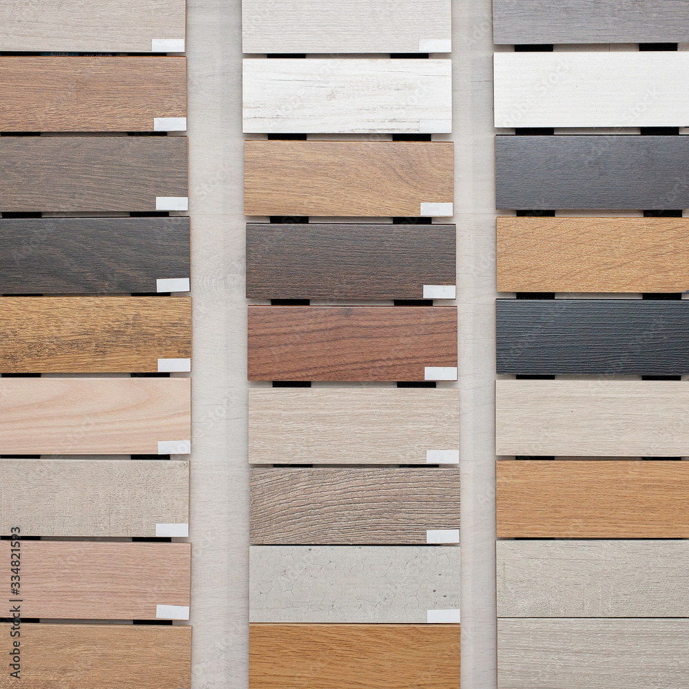 Samples of wooden skirting boards for different types of floors ...