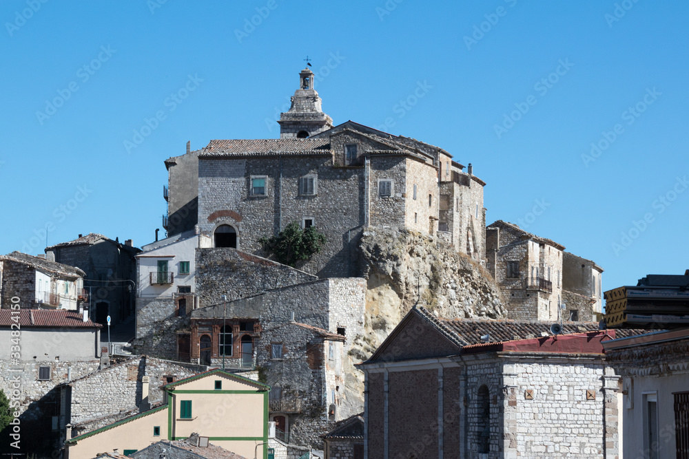 Limosano village was built on a huge limestone formation, called Morgia ...