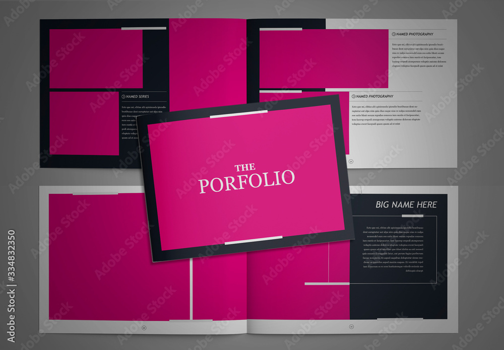 Photo Album Layout Stock Template | Adobe Stock