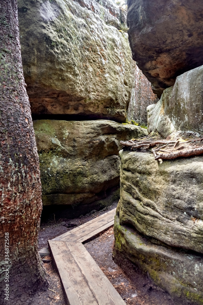 Errant Rocks (Błędne Skały) - a series of gorges, crevices, cracks ...