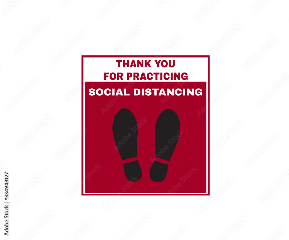 Accident Prevention signs, Caution message THANK YOU FOR PRACTICING ...