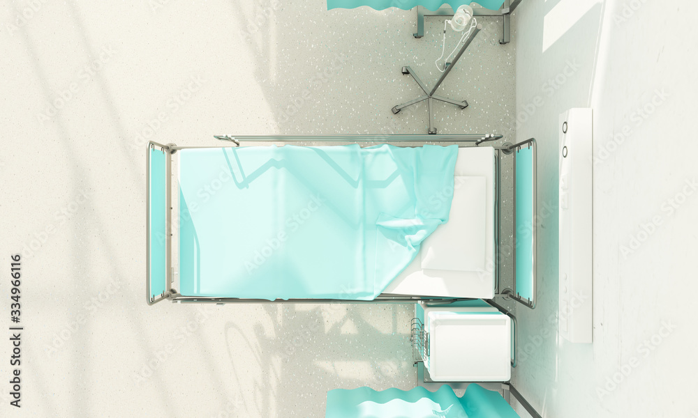 hospital room top view Stock Illustration | Adobe Stock