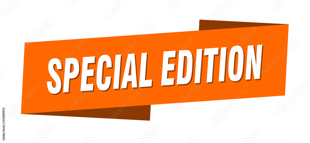 special edition banner template. special edition ribbon label sign ...