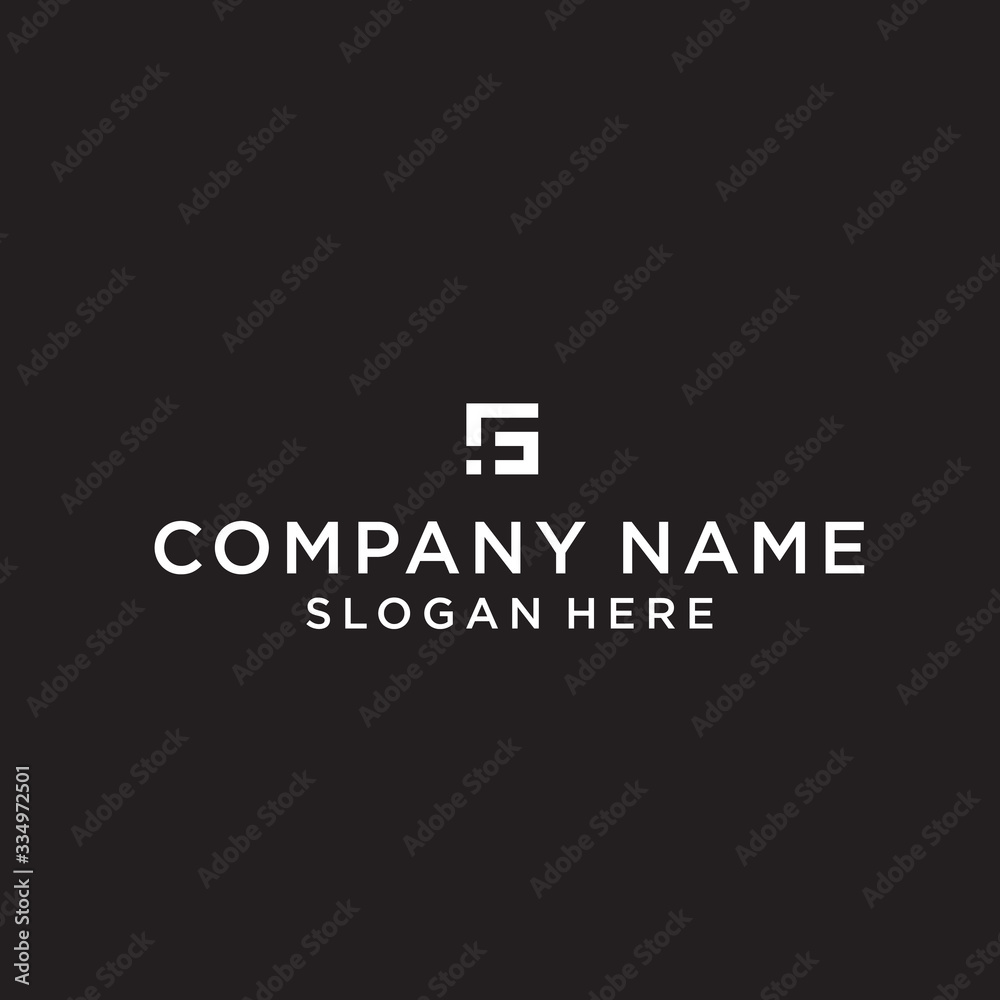 FS logo vector icon designs Stock Vector | Adobe Stock