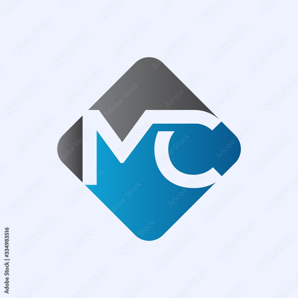Initial MC letter Logo vector Template. Abstract Letter MC logo Design ...