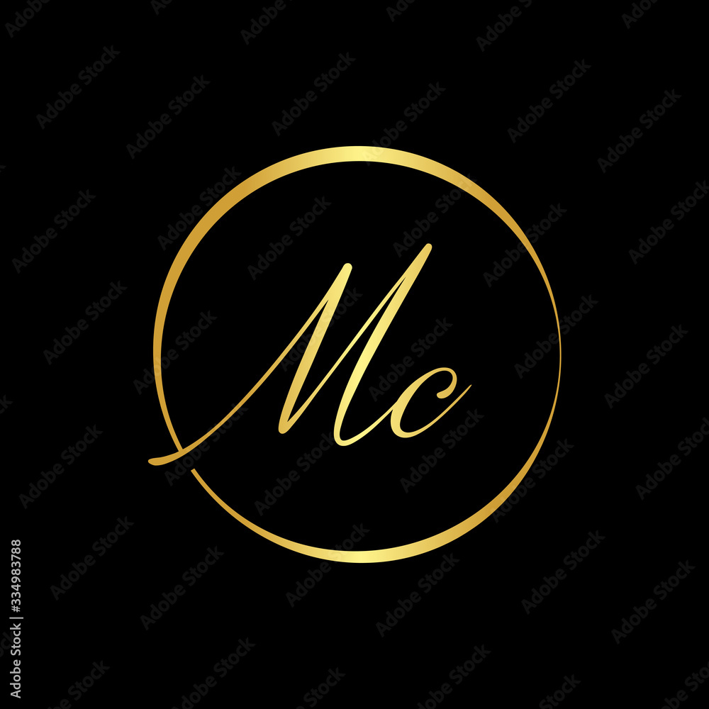 Initial MC letter Logo vector Template. Abstract Letter MC logo Design ...