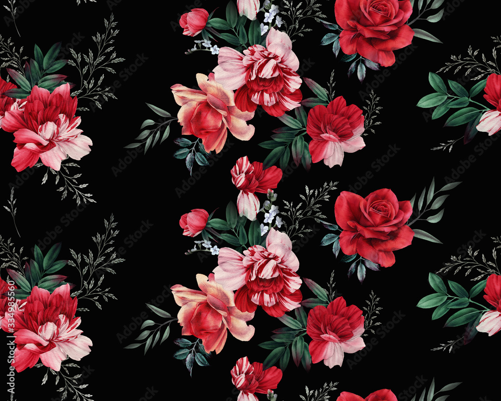 Black Flower Pattern Wallpaper | Best Flower Site