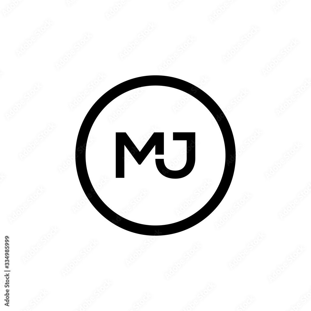 Initial MJ letter Logo vector Template. Abstract Letter MJ logo Design ...