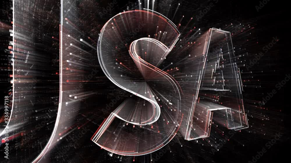 4k USA word tag cloud;computer code particle.The Matrix binary text design animation;changing ...