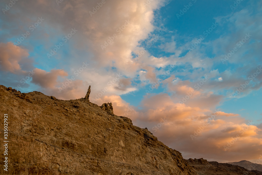 Famous tourist attraction, salt formation known as Lot's Wife, Pillar ...