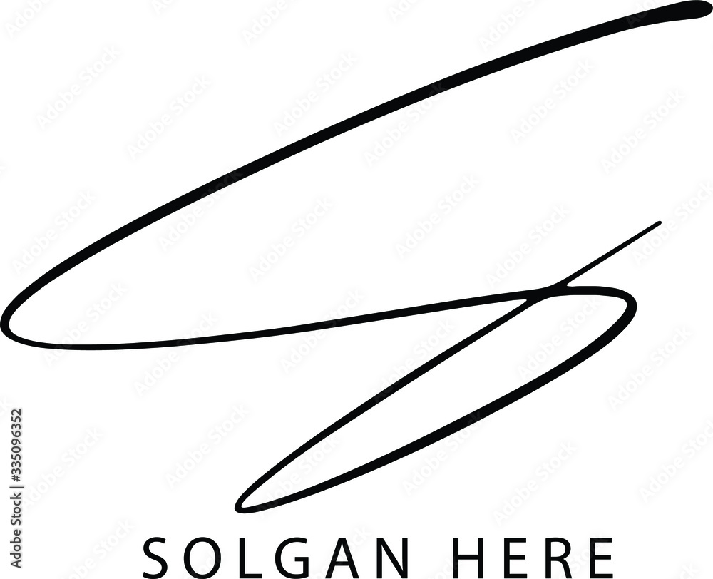 letter S logo vector signature design Stock Vector | Adobe Stock