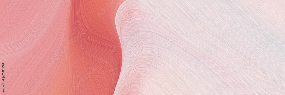 abstract modern banner with pastel pink, indian red and dark salmon ...