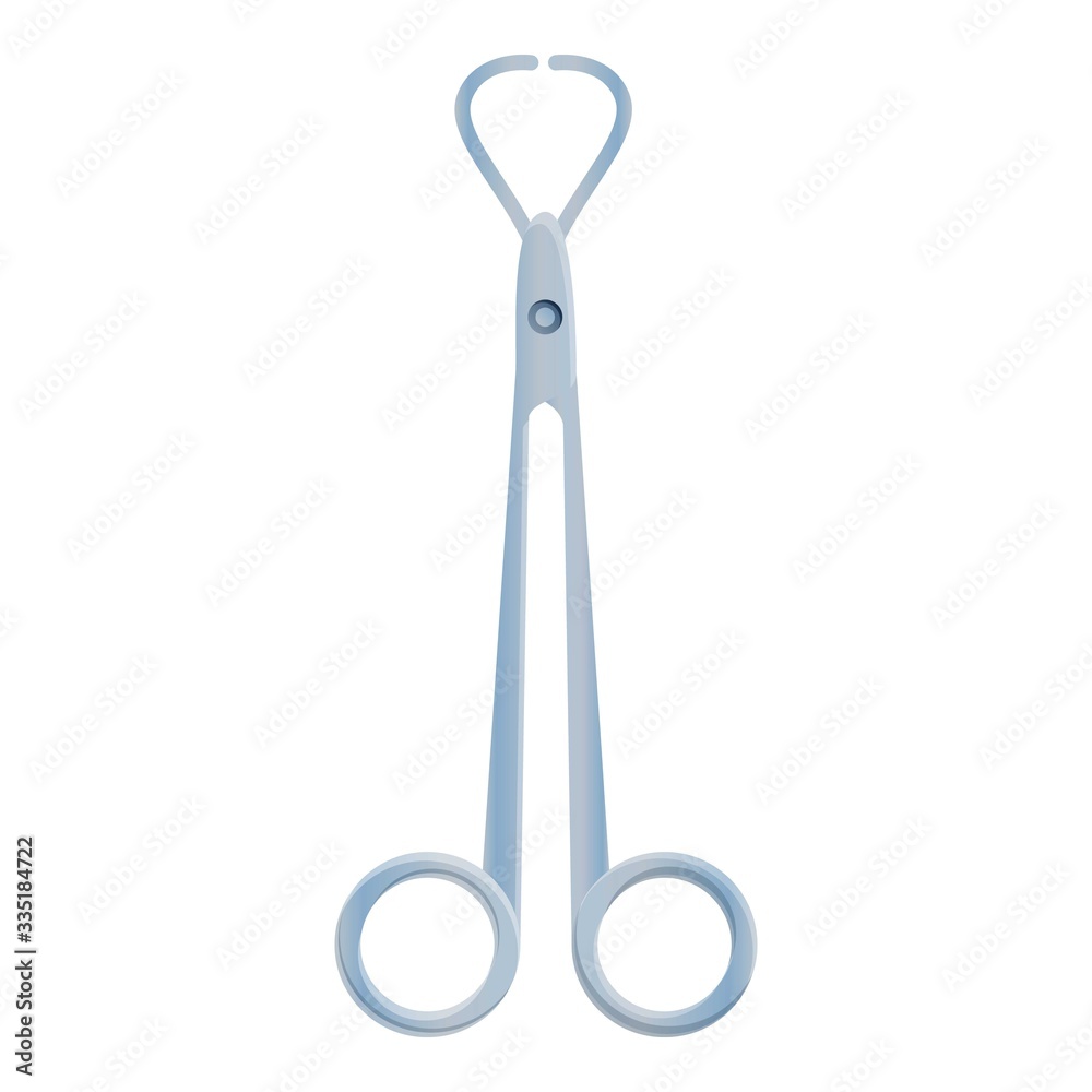 Surgical forceps icon. Cartoon of surgical forceps vector icon for web ...