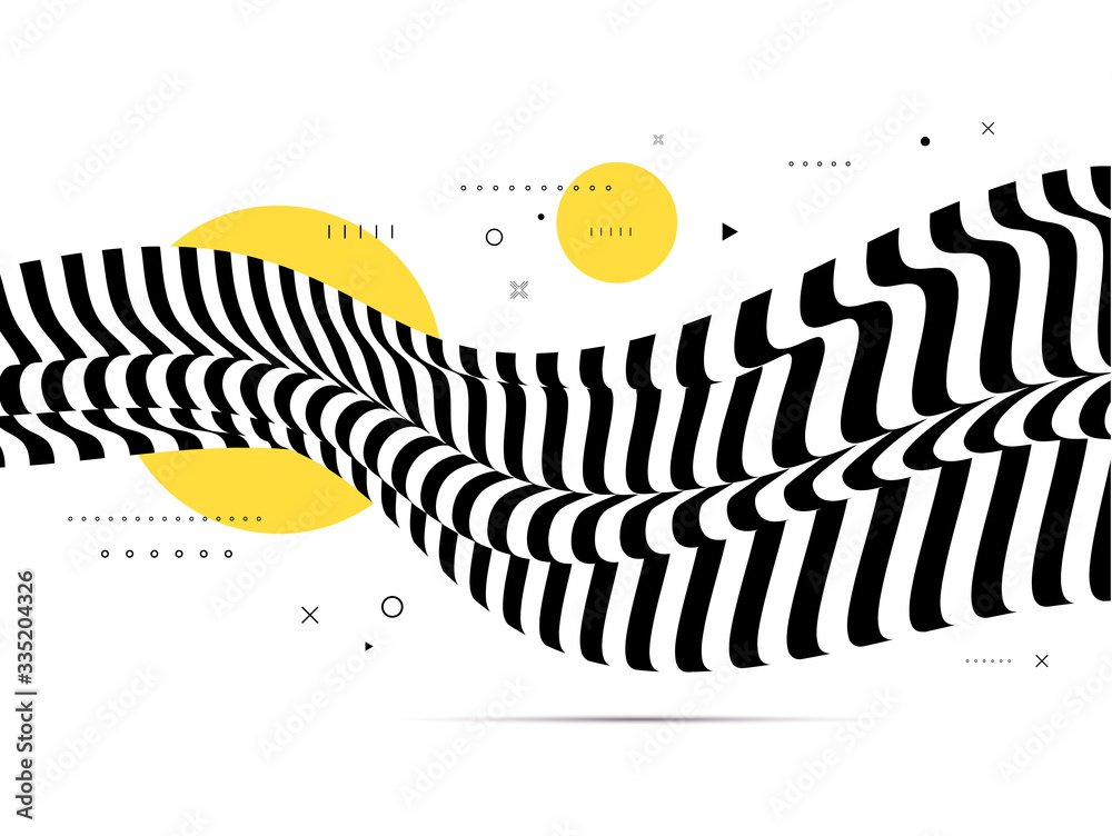Background with optical illusion. Pattern can be used as a template for ...
