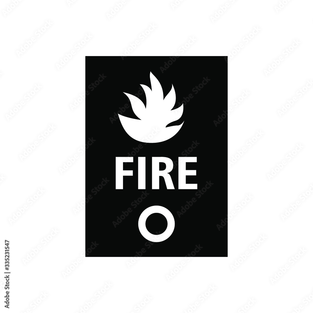 Fire Alarm Icon , Design Template Logo Vector Emblem Isolated ...