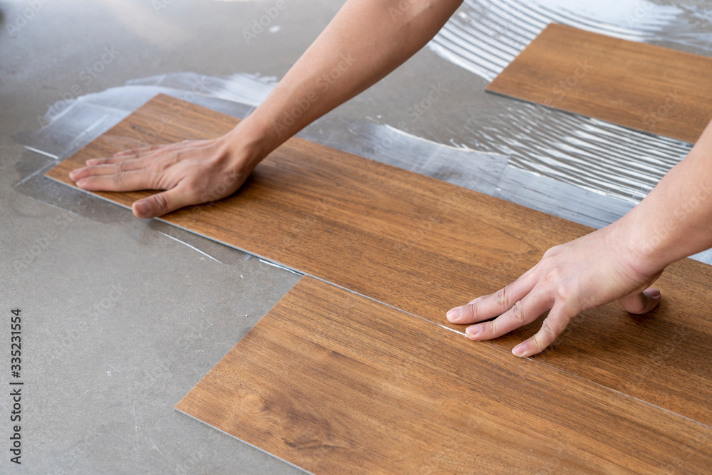 luxury vinyl floor tile collection : step of Vinyl installation by ...